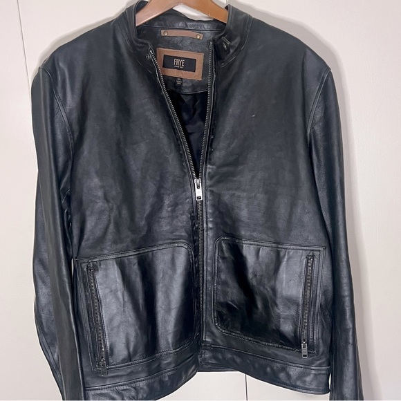 Frye | Jackets & Coats | Nwt Frye Mens Leather Motorcycle Jacket Oil ...